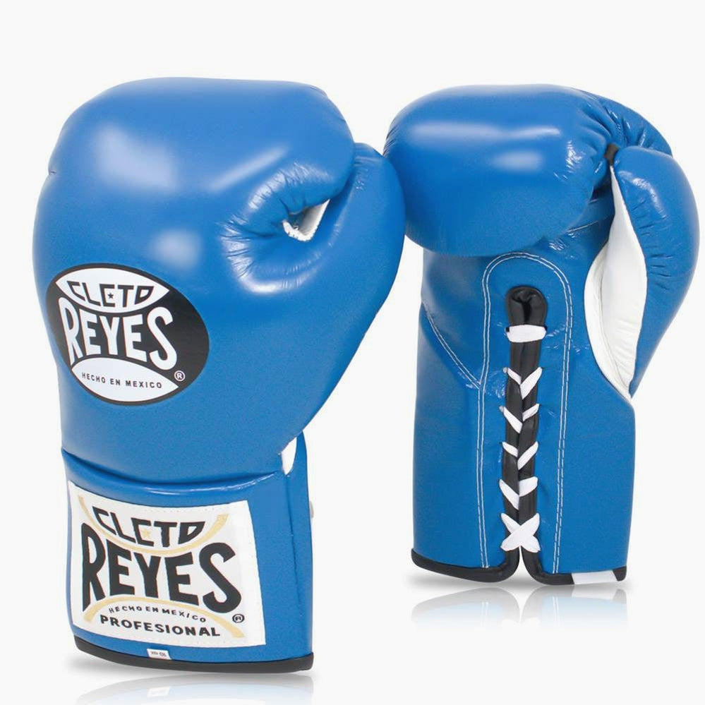 Guantes de boxeo Cleto Reyes Profesional CB2 Azul con cordones – Combat ...