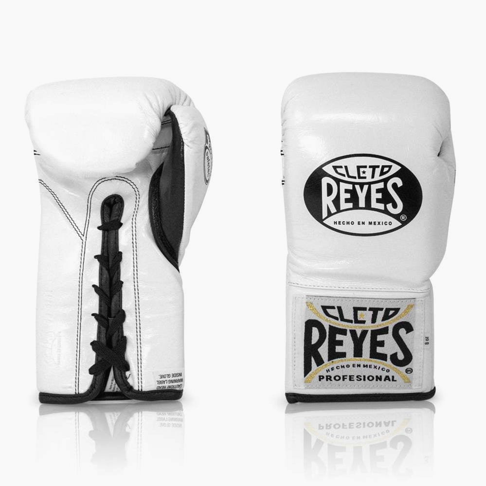 Guantes de boxeo Cleto Reyes Safetec CB4 Blanco con cordones ...