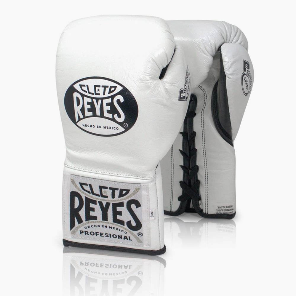 Guantes de boxeo Cleto Reyes Safetec CB4 Blanco con cordones ...
