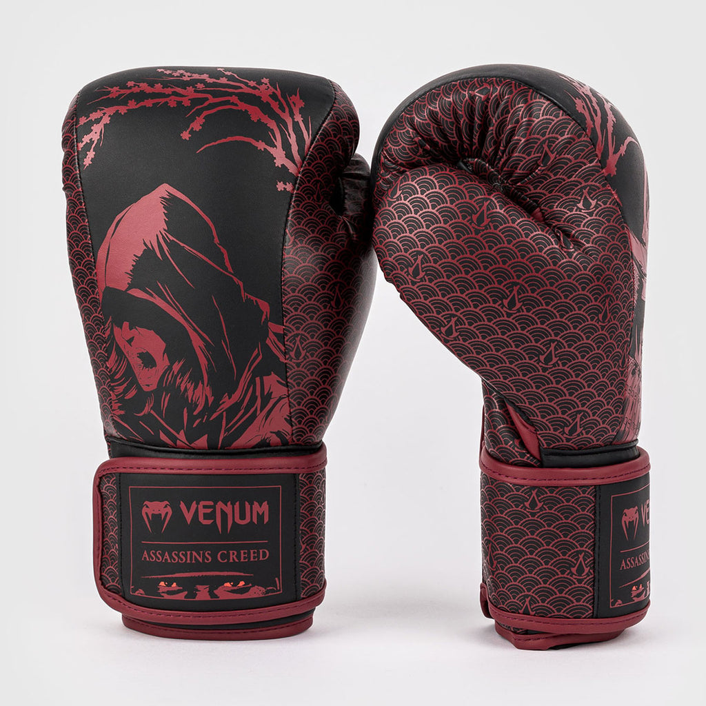 Guantes de boxeo Venum Assassin's Creed Shadows Rojo-negro - Combat Arena